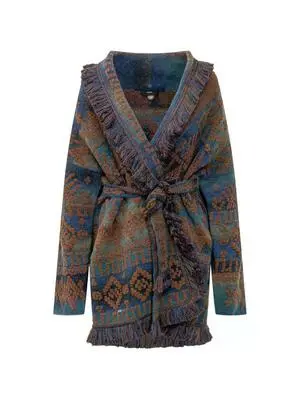 Alanui Western Beat Fringed Cardigen-coat
