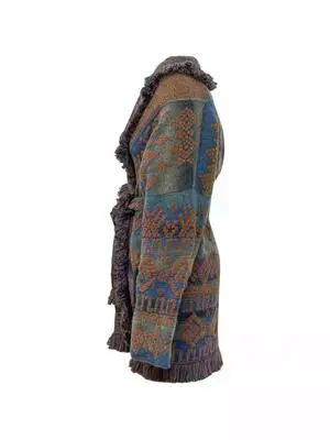 Alanui Western Beat Fringed Cardigen-coat