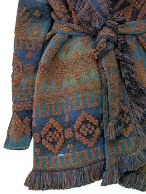 Alanui Western Beat Fringed Cardigen-coat