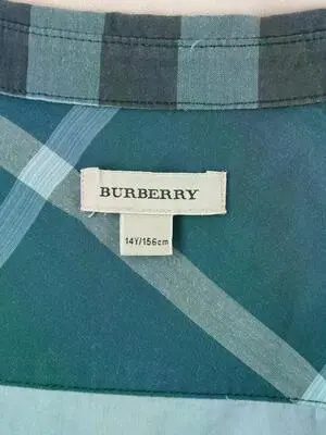Burberry Pleated Checked Shirt