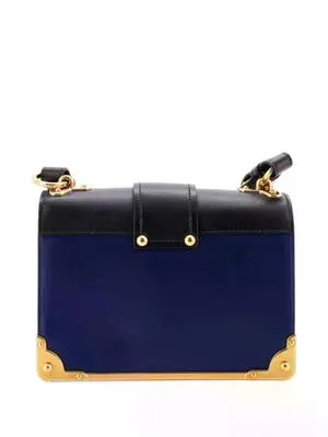 Prada Cahier Leather And Saffiano Leather Small Crossbody Bag