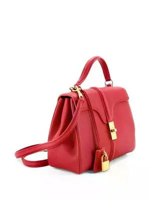 Celine 16 Top Handle Bag Grained Calfskin Small Satchel