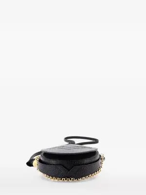 Givenchy Eden Round Crocodile Embossed Leather Crossbody Bag