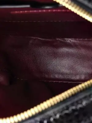 Givenchy Eden Round Crocodile Embossed Leather Crossbody Bag