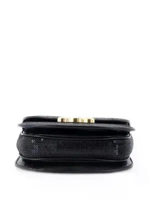 Celine Triomphe Besace Clea Chain Flap Bag Sequins Shoulder Bag