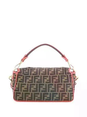 Fendi Baguette Nm Bag Zucca Canvas Medium Shoulder Bag