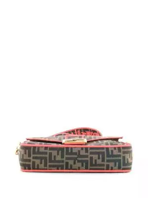 Fendi Baguette Nm Bag Zucca Canvas Medium Shoulder Bag