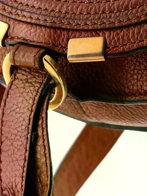 Chloé Marcie Leather Small Crossbody Bag - Brown