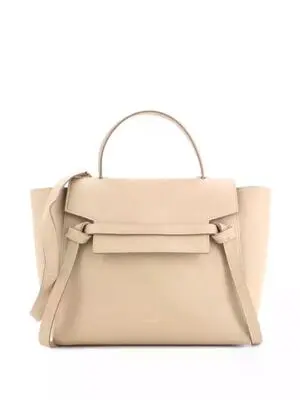 Celine Belt Bag Textured Leather Micro Satchel - Neutrals