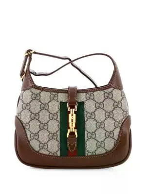 Gucci Jackie 1961 Gg Coated Canvas Mini Hobo Bag