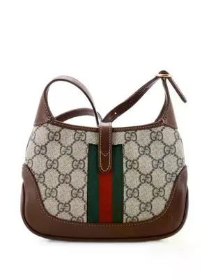 Gucci Jackie 1961 Gg Coated Canvas Mini Hobo Bag