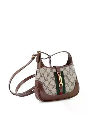 Gucci Jackie 1961 Gg Coated Canvas Mini Hobo Bag