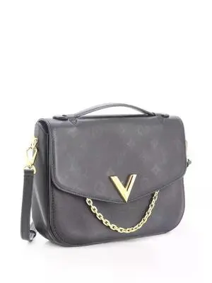 LOUIS VUITTON Very Messenger Monogram Leather Shoulder Bag - Black