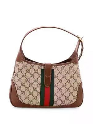 Gucci Jackie 1961 Gg Coated Canvas Small Shoulder Bag