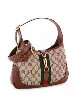 Gucci Jackie 1961 Gg Coated Canvas Small Shoulder Bag