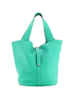 Hermès Picotin Lock Bag Clemence Tgm Tote Bag - Green