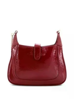 Gucci Jackie Notte Chain Patent Mini Shoulder Bag - Red