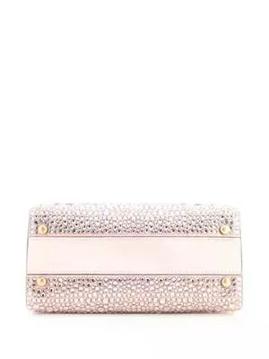 Valentino Garavani Vsling Top Handle Bag Crystal Embellished Leather Mini Shoulder Bag