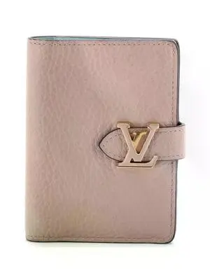 LOUIS VUITTON Capucines Vertical Wallet Leather Compact Small Wallets - Neutrals