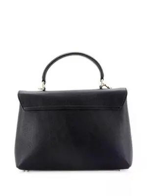 Celine Nino Top Handle Bag Leather Medium Satchel - Black