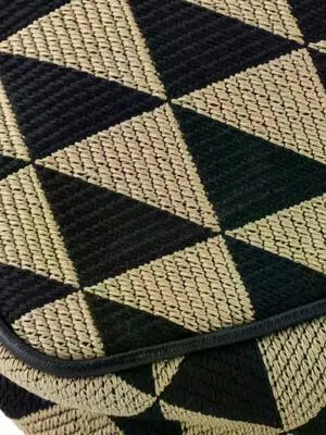 Prada Symbole Triangle Bag Jacquard Mini Shoulder Bag