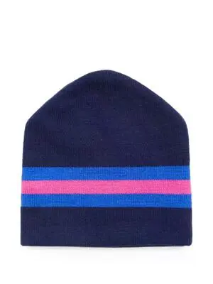 StÜssy Striped Logo-print Beanie Hat
