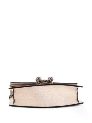 Gucci Dionysus Bag Leather Super Mini Clutch Bag - Neutrals