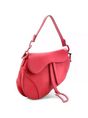 Dior Ultra Matte Saddle Handbag Leather Medium Shoulder Bag