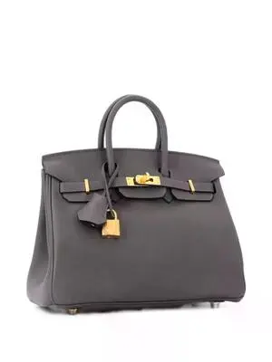 Hermès Birkin Handbag Gris Meyer Swift With Gold Hardware 25 Tote Bag