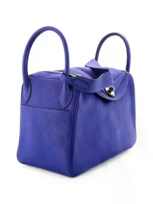Hermès Lindy Bag Clemence 30 Shoulder Bag - Blue