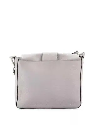 Fendi Baguette Flap Messenger Bag Leather Medium Crossbody Bag
