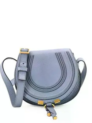 Chloé Marcie Leather Mini Crossbody Bag - Blue
