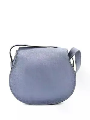 Chloé Marcie Leather Mini Crossbody Bag - Blue
