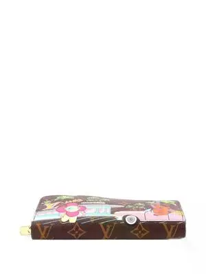 LOUIS VUITTON Zippy Wallet Limited Edition Vivienne Xmas Monogram Canvas Small Wallets - Brown