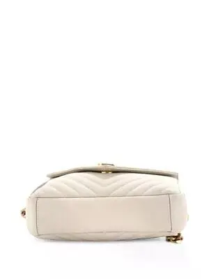 Saint Laurent Classic Monogram College Bag Matelasse Chevron Leather Medium Crossbody Bag