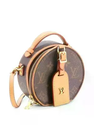 LOUIS VUITTON Mini Boite Chapeau Bag Monogram Canvas Crossbody Bag - Brown