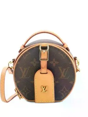 LOUIS VUITTON Mini Boite Chapeau Bag Monogram Canvas Crossbody Bag - Brown
