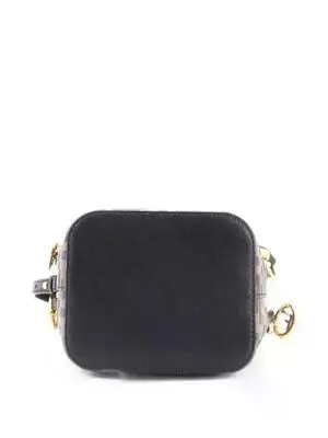 Fendi Mon Tresor Zucca Embossed Leather Mini Bucket Bag