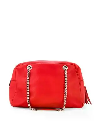 Gucci Soho Chain Zip Leather Medium Shoulder Bag
