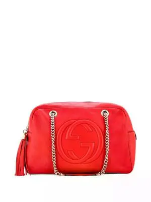 Gucci Soho Chain Zip Leather Medium Shoulder Bag