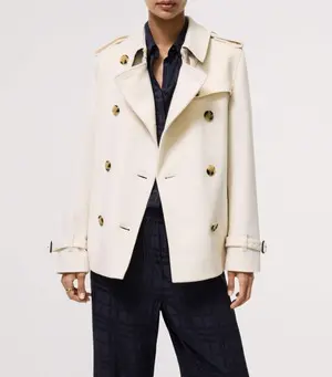 Burberry Cashmere Kensington Trench Jacket