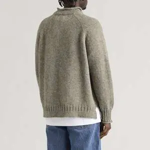 PITTARI Seti Heritage Lambswool Roll Collar Jumper