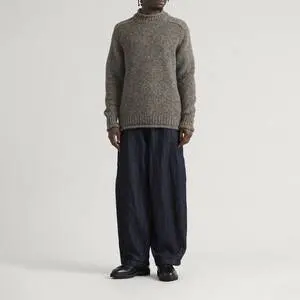 PITTARI Findhorn Donegal Roll Collar Jumper