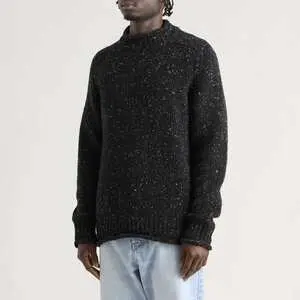 PITTARI Findhorn Donegal Roll Collar Jumper