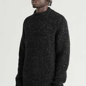 PITTARI Findhorn Donegal Roll Collar Jumper