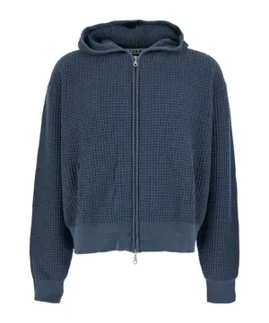 COOR Honeycomb Zip Hooded Sweater