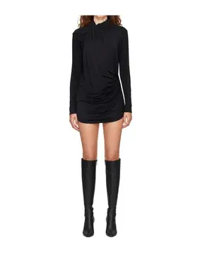 ENTIRE STUDIOS Pleated Mini Dress - Black