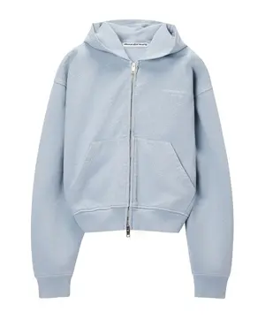 Alexander Wang Embellished Zip-up Hoodie