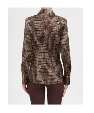 Elisabetta Franchi Printed Long-sleeve Shirt