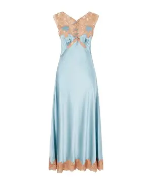 DÔEN Silk Dress - Blue